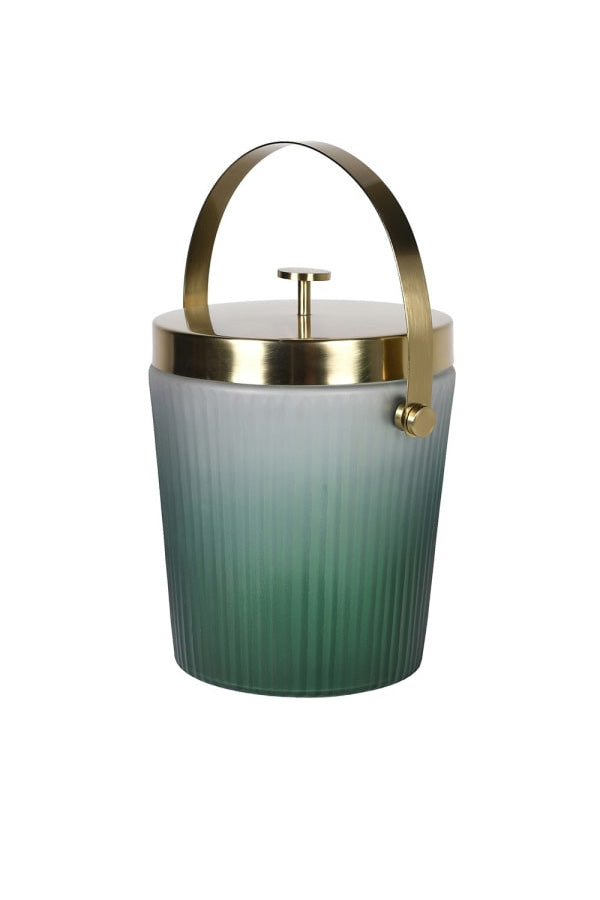 Turquoise Brass Ice Bucket – Jeffreys Interiors
